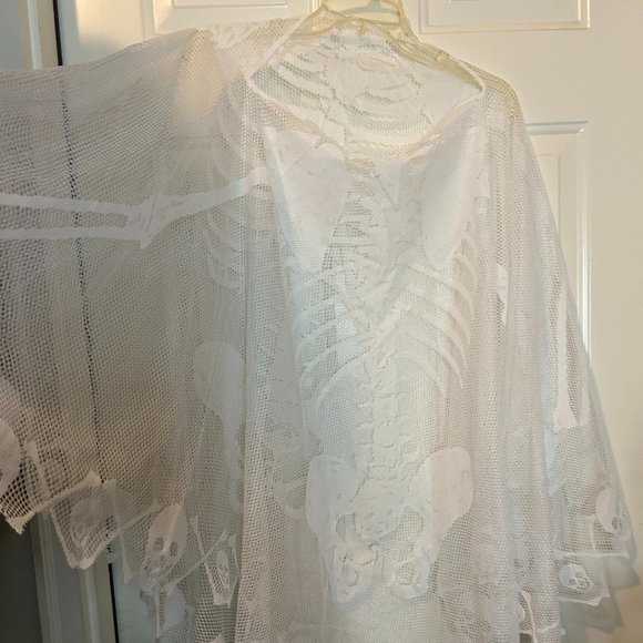 Other | Sheer Lace Skeleton Poncho | Poshmark